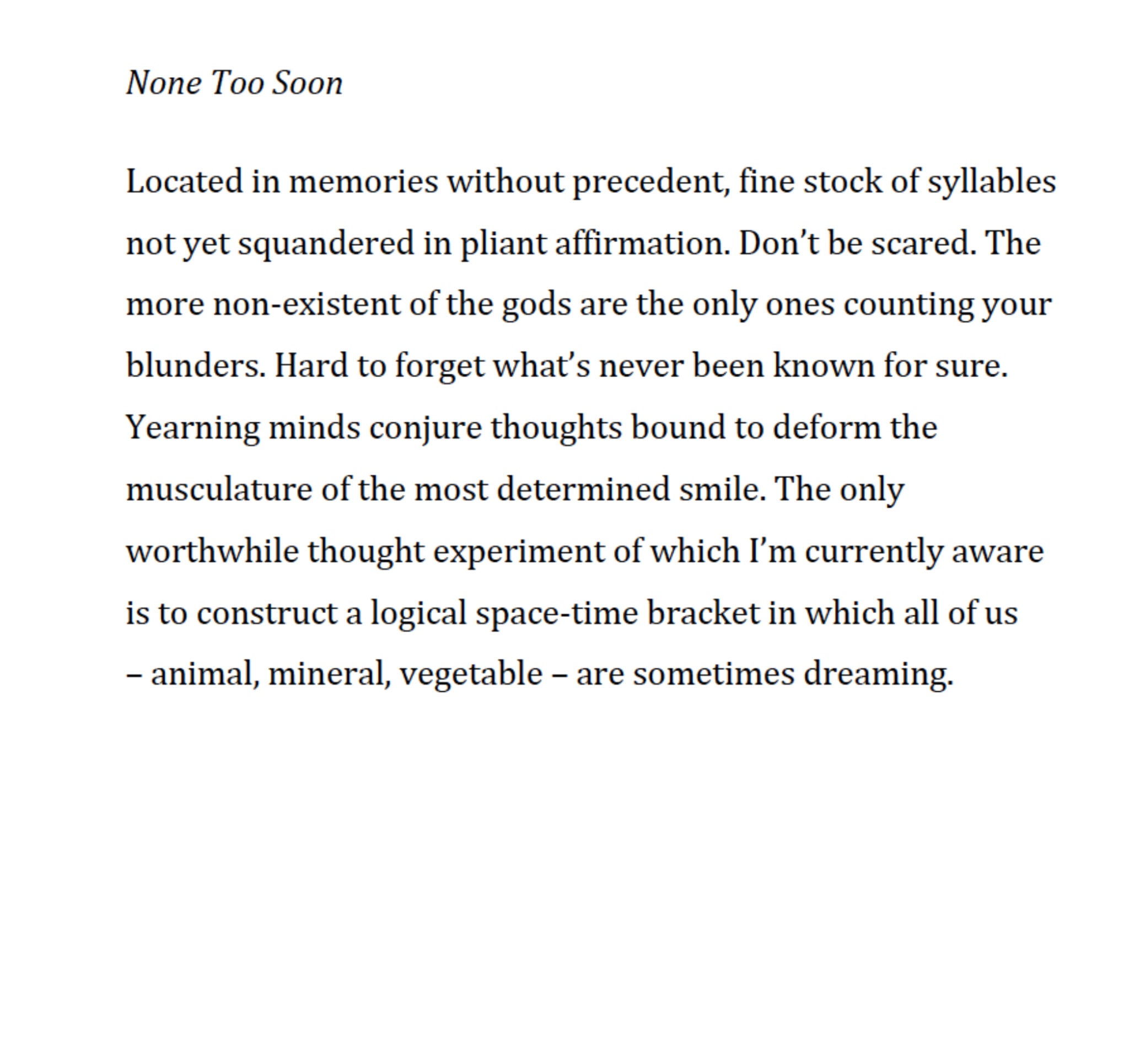 Joan Retallack, “None Too Soon” – Modern & Contemporary American Poetry ...